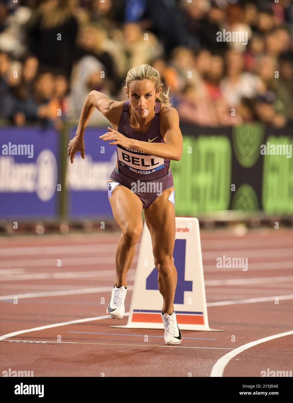 Georgia Bell of Great Britain competing in the women 800m race at the ...