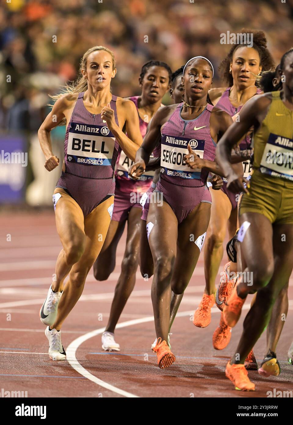 Georgia Bell of Great Britain competing in the women 800m race at the ...