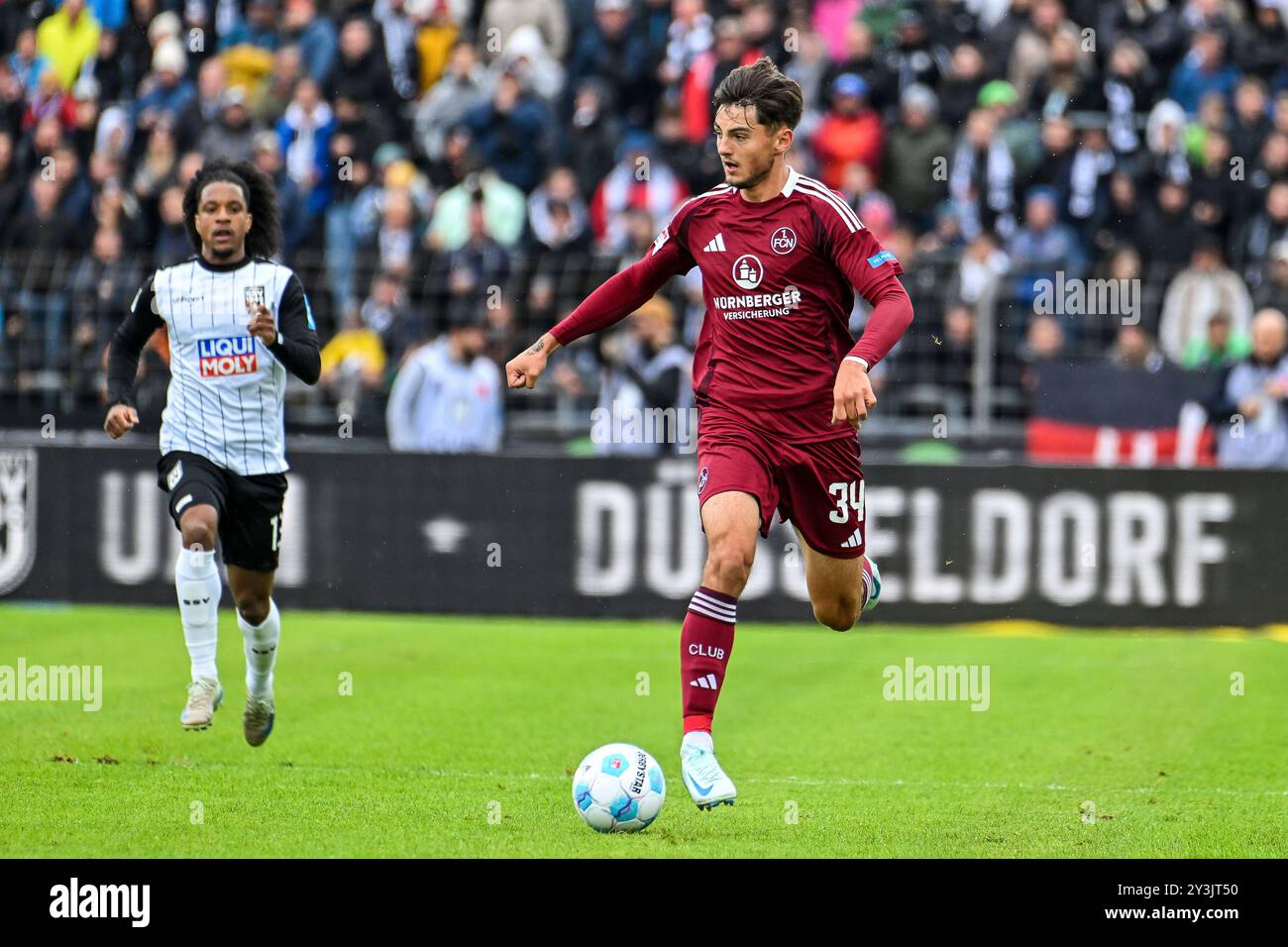 14.09.2024, Donaustadion, Ulm, GER, 2. BL, SSV Ulm 1846 vs 1. FC N?rnberg, im Bild Dustin Forkel ...