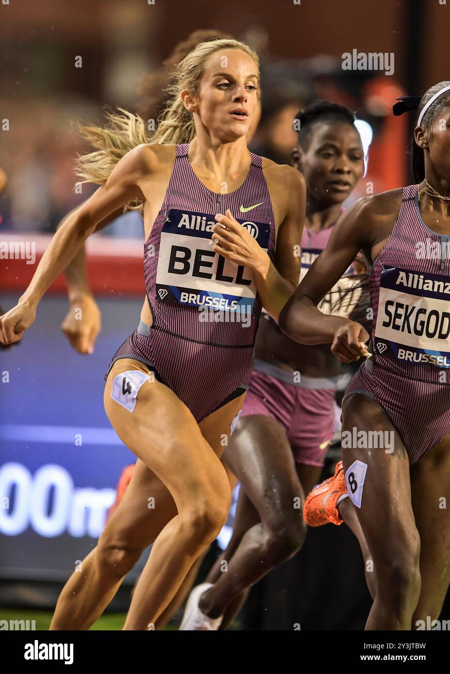 Georgia Bell of Great Britain competing in the women 800m race at the ...