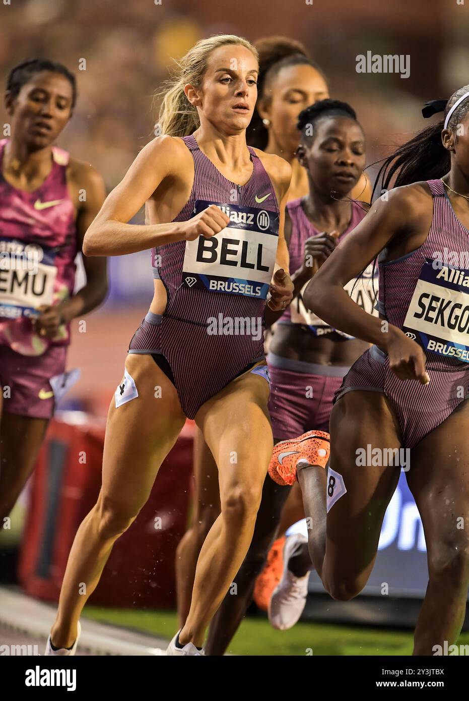 Georgia Bell of Great Britain competing in the women 800m race at the ...