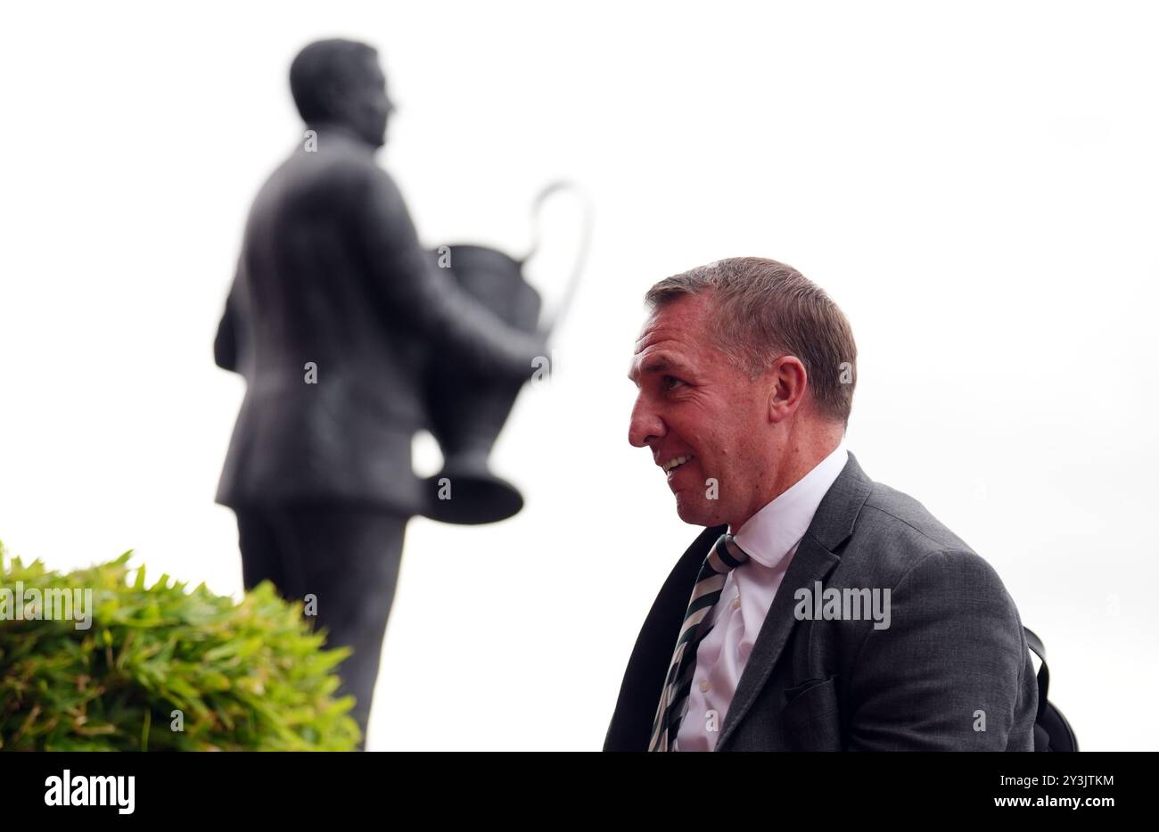 Celtic manager Brendan Rodgers ahead of the Scottish Premiership match ...