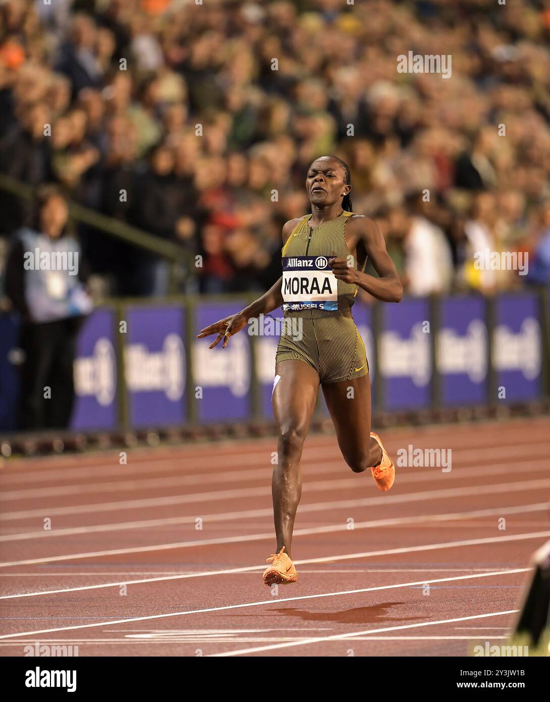 Mary Moraa of Kenya competing in the women 800m race at the Memorial ...