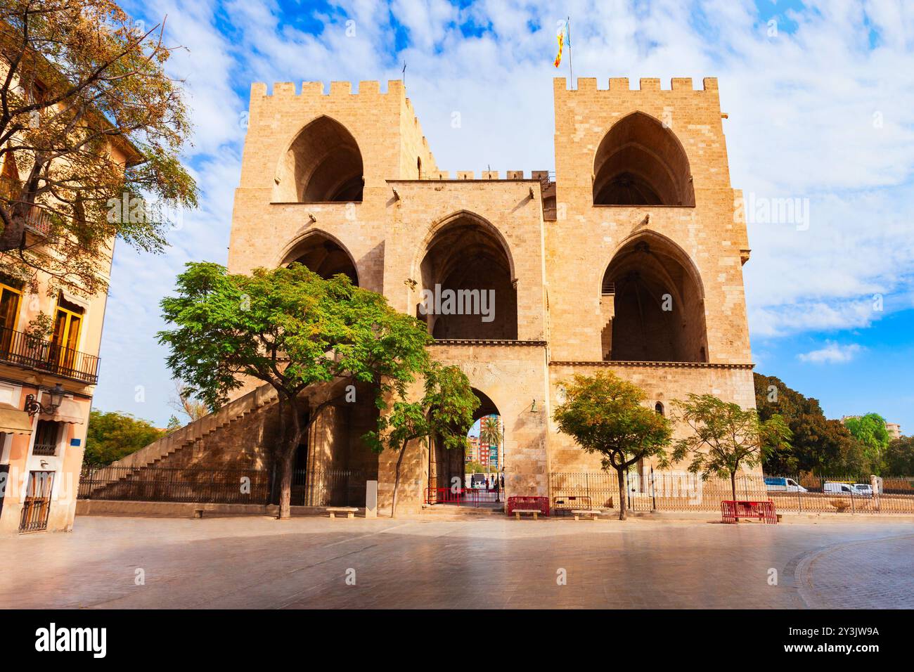 The Serrans Gate or Serranos Towers is a 14th century gate in Valencia ...