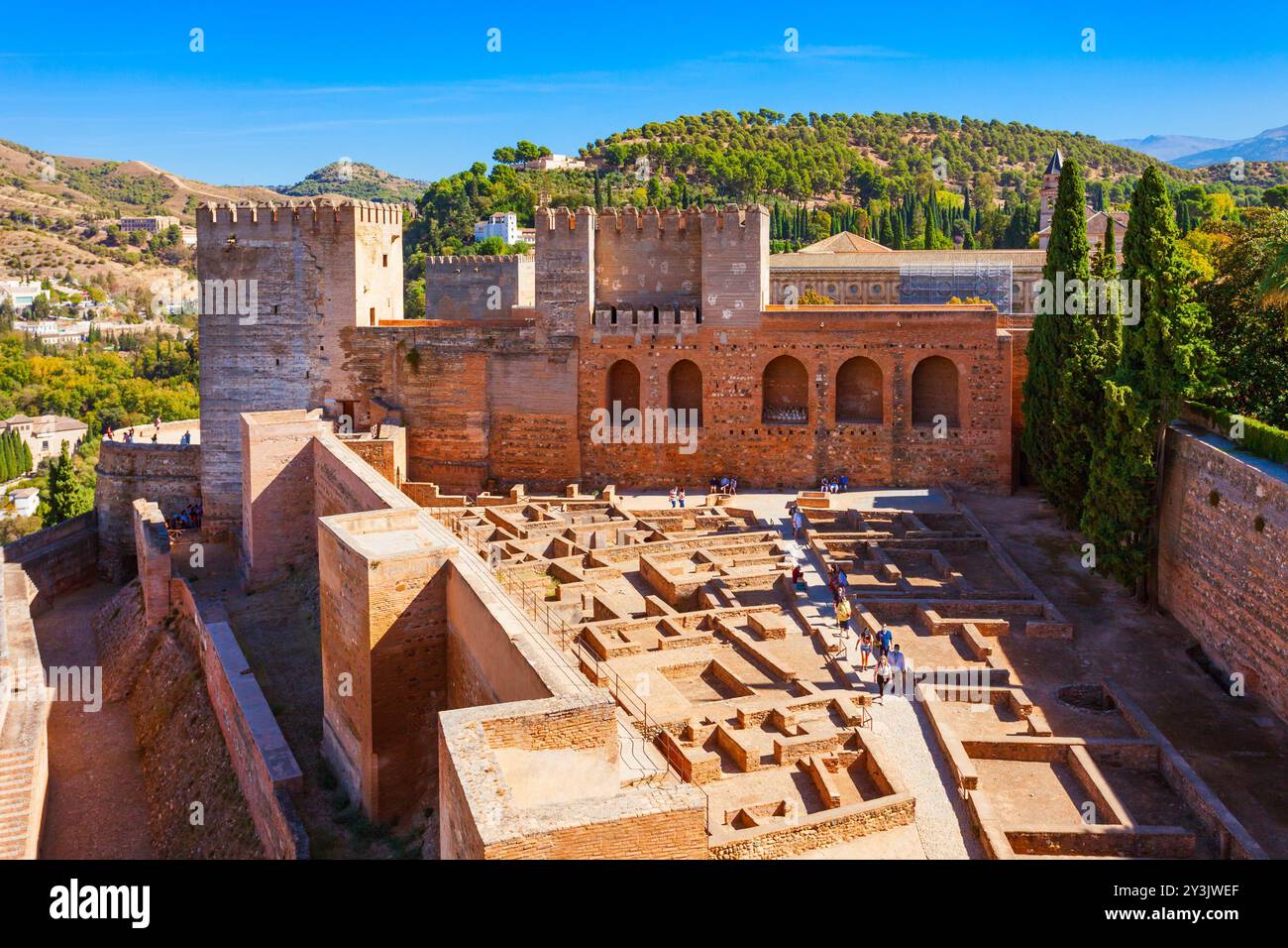 The Alcazaba is a fortress at the western tip of the Alhambra Palace ...