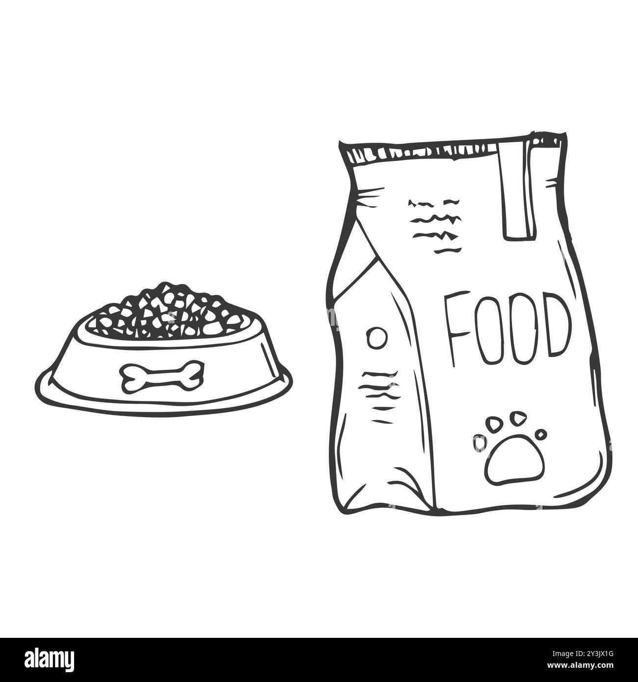 Dog snack pack icon Cut Out Stock Images & Pictures - Alamy