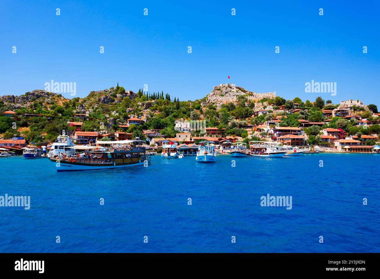 Simena Castle is an ancient Lycian fortress in Kalekoy village of the ...