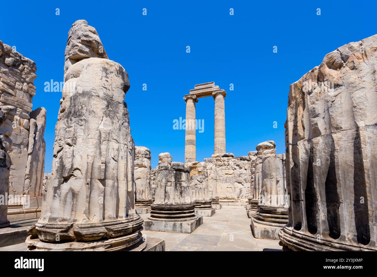 The ruins of the Temple of Apollo at Didyma ancient greek city. Didyma ...