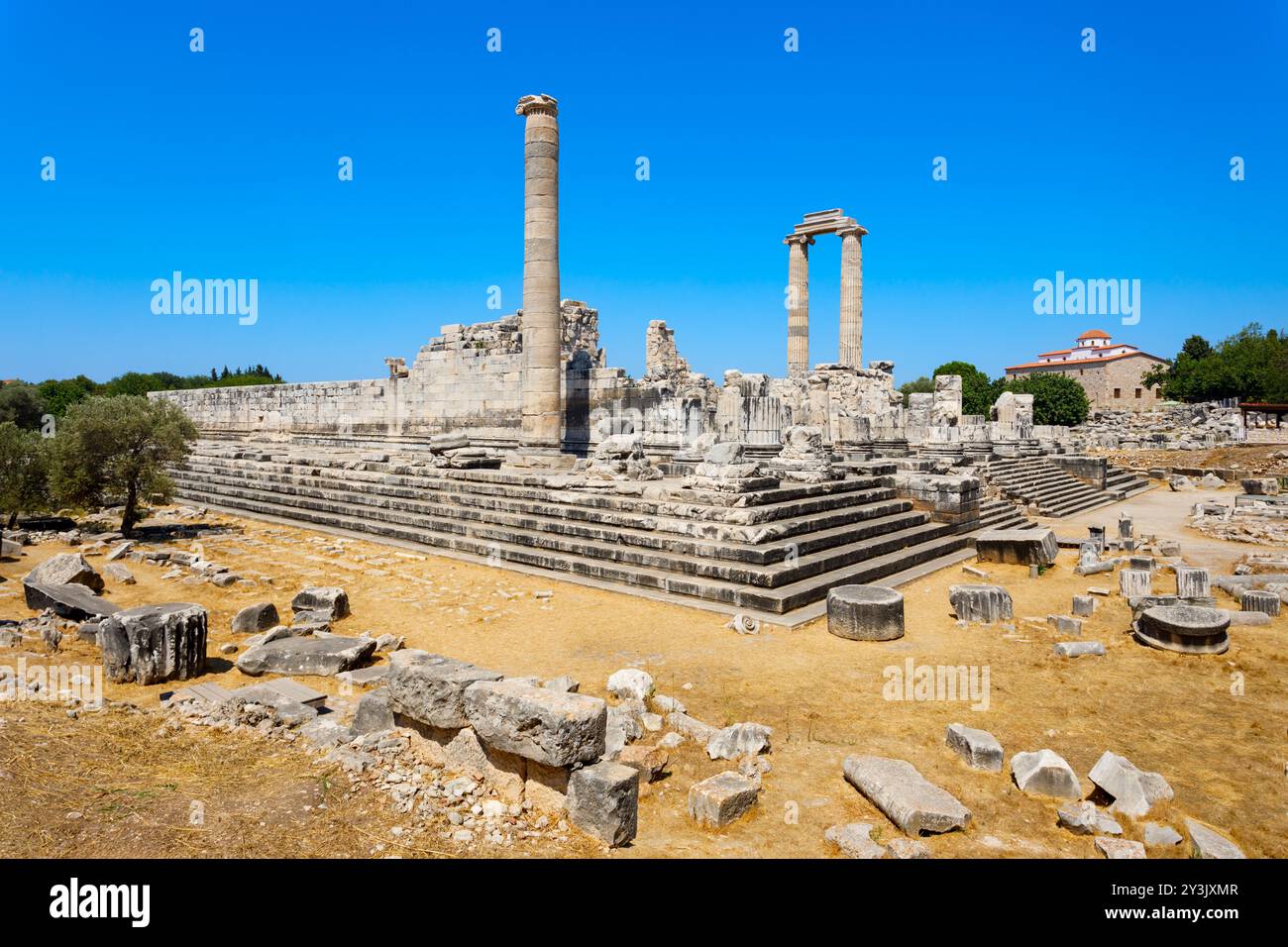 The ruins of the Temple of Apollo at Didyma ancient greek city. Didyma ...