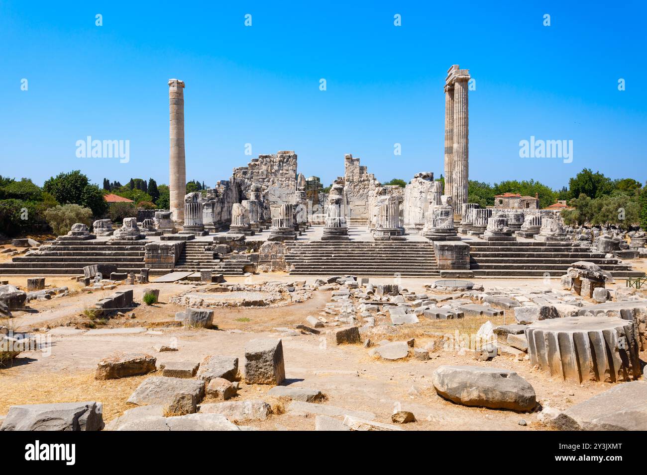 The ruins of the Temple of Apollo at Didyma ancient greek city. Didyma ...