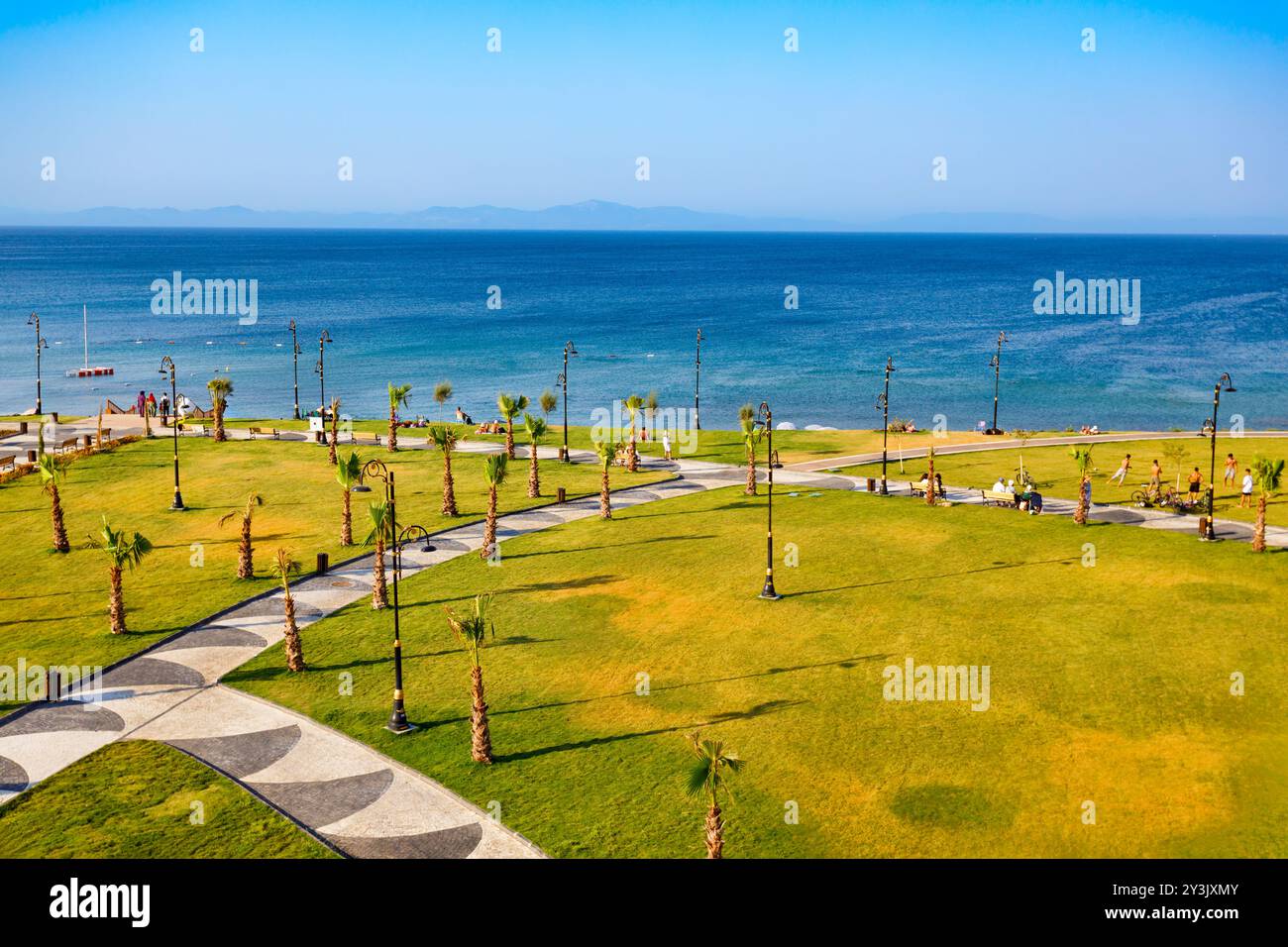 Beauty park near the Didim amphitheater in Turkey. Didim is a town in ...