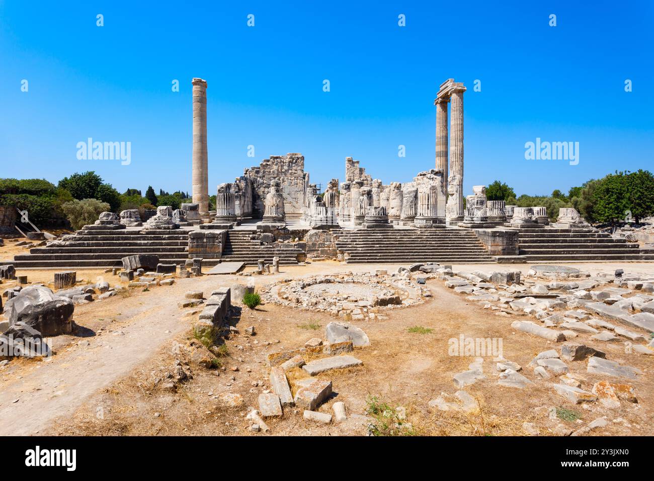 The ruins of the Temple of Apollo at Didyma ancient greek city. Didyma ...