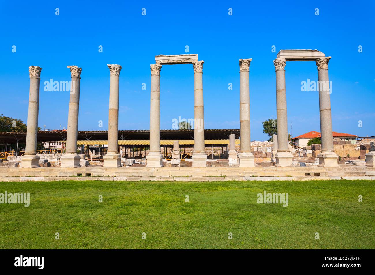 The Agora of Smyrna colonnade in Izmir. The Agora of Smyrna is an ...