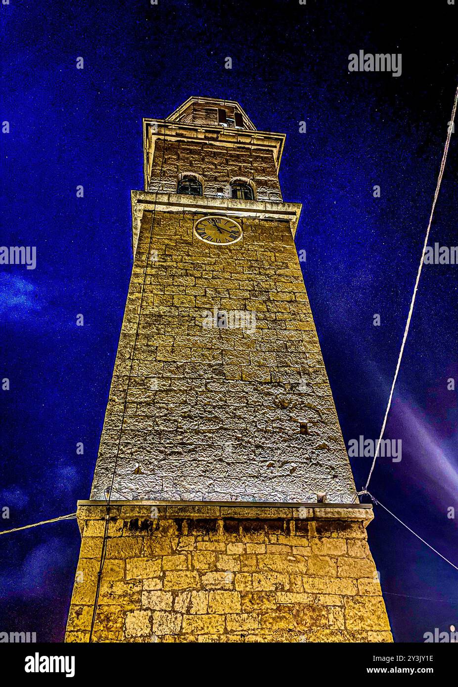 Tower Zvonik in Premantura Croatia Stock Photo - Alamy