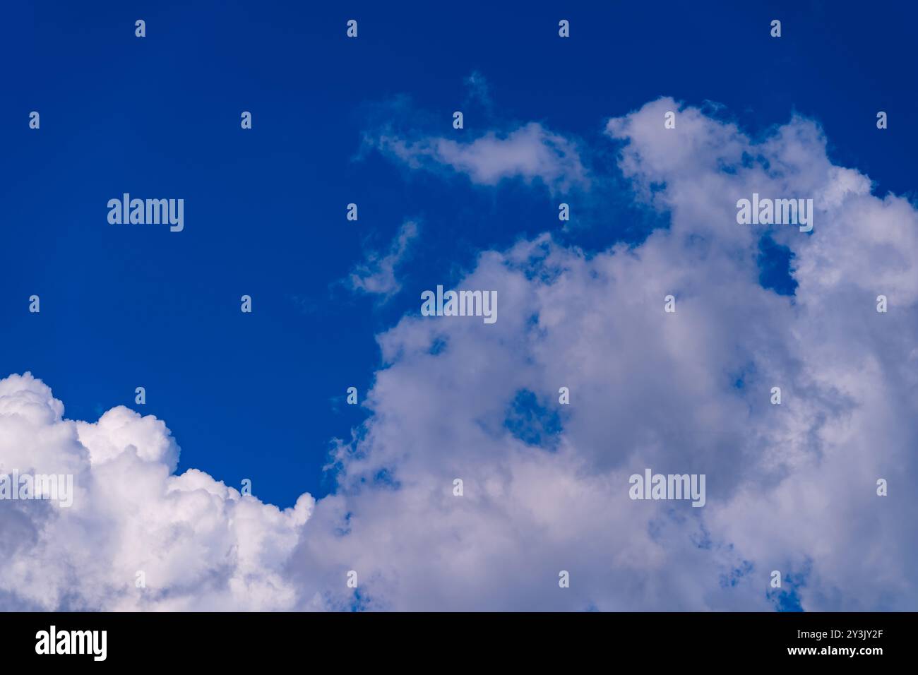 Blue sky white clouds in good weather day sunny sky background Stock ...