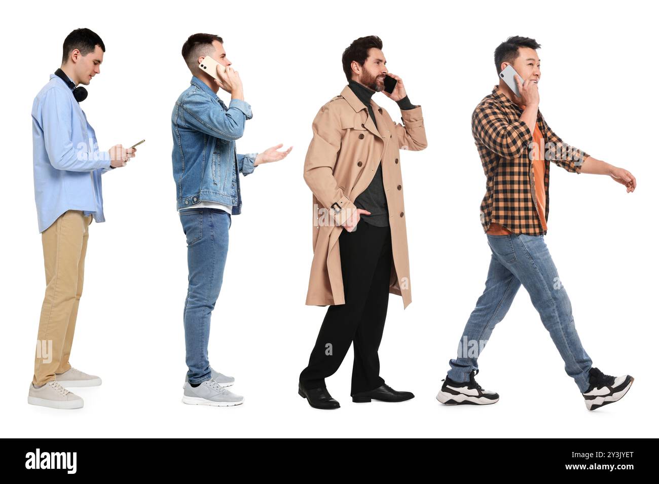 Using phones Cut Out Stock Images & Pictures - Alamy