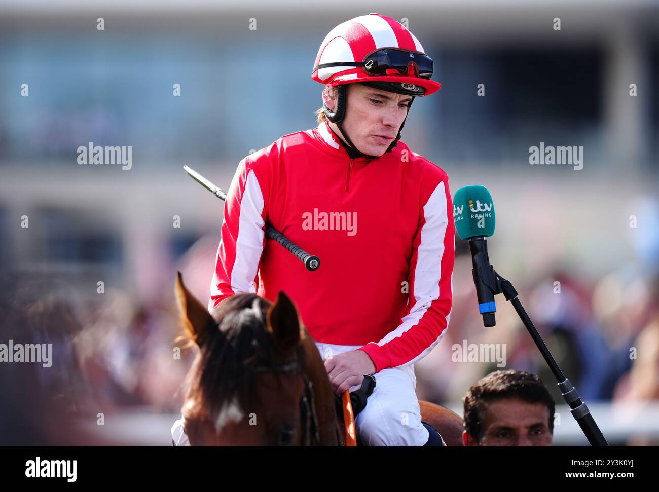 Jockey Callum Shepherd after winning the Betfred Park Stakes aboard ...