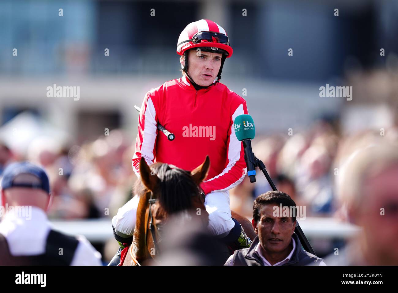 Jockey Callum Shepherd after winning the Betfred Park Stakes aboard ...