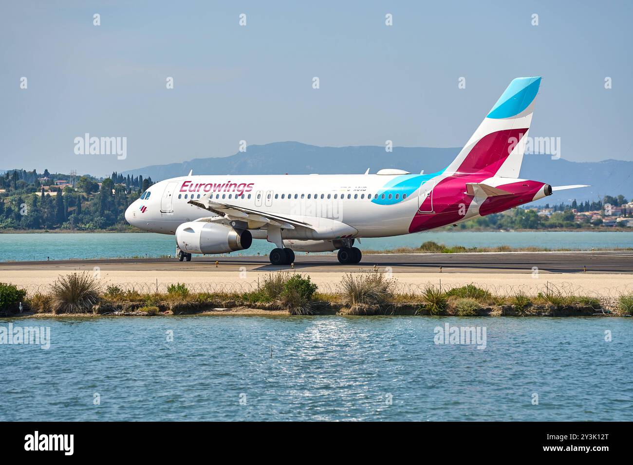 Corfu, Greece - September 4, 2024: A Eurowings Airbus A319 aircraft ...