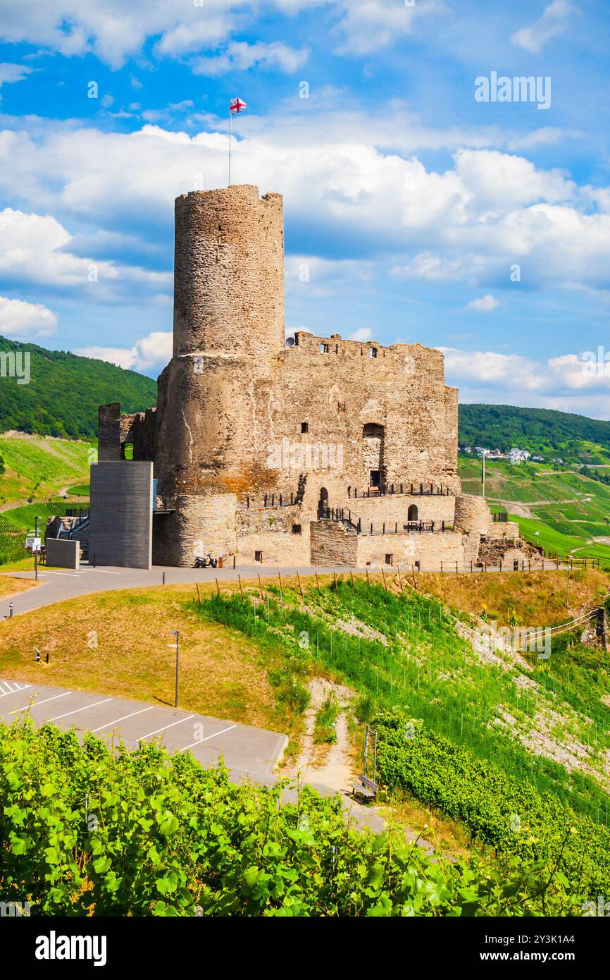 Landshut Castle ruins in Bernkastel Kues. Bernkastel-Kues is a well ...