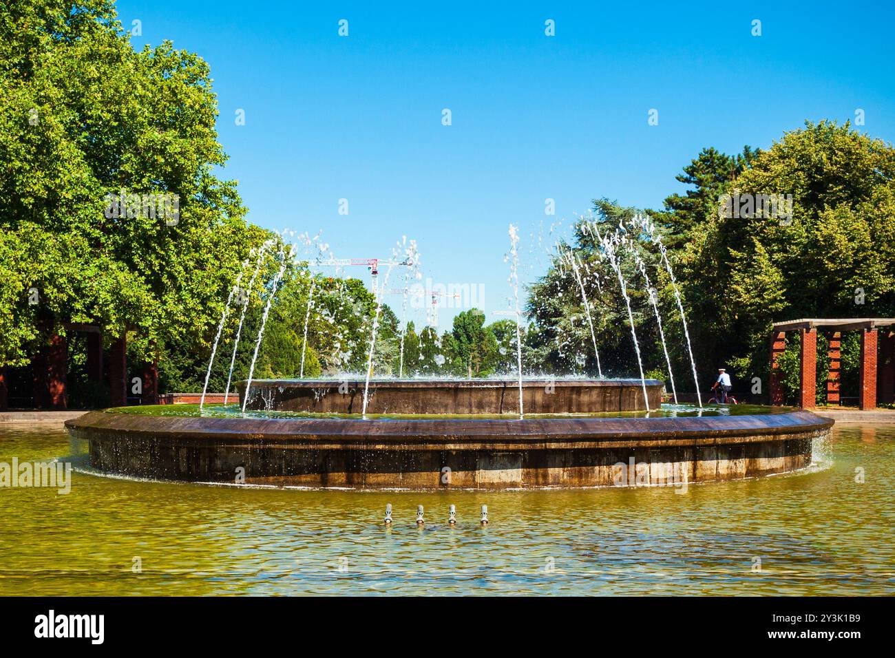 Nordpark is a public green area in the Stockum district in Dusseldorf ...