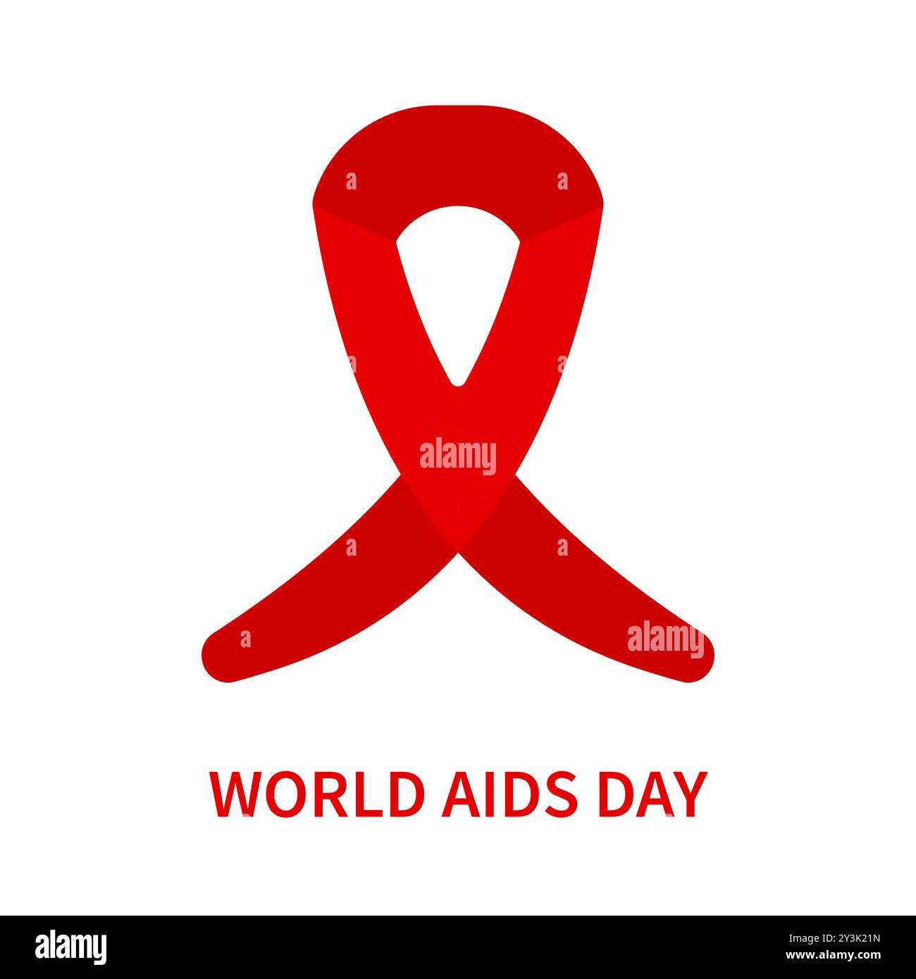 World AIDS day red awareness ribbon poster Stock Vector Image & Art - Alamy