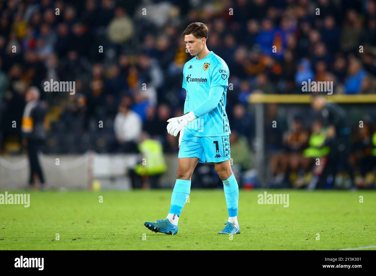 MKM Stadium, Hull, England - 14th September 2024 Ivor Pandur Goalkeeper ...
