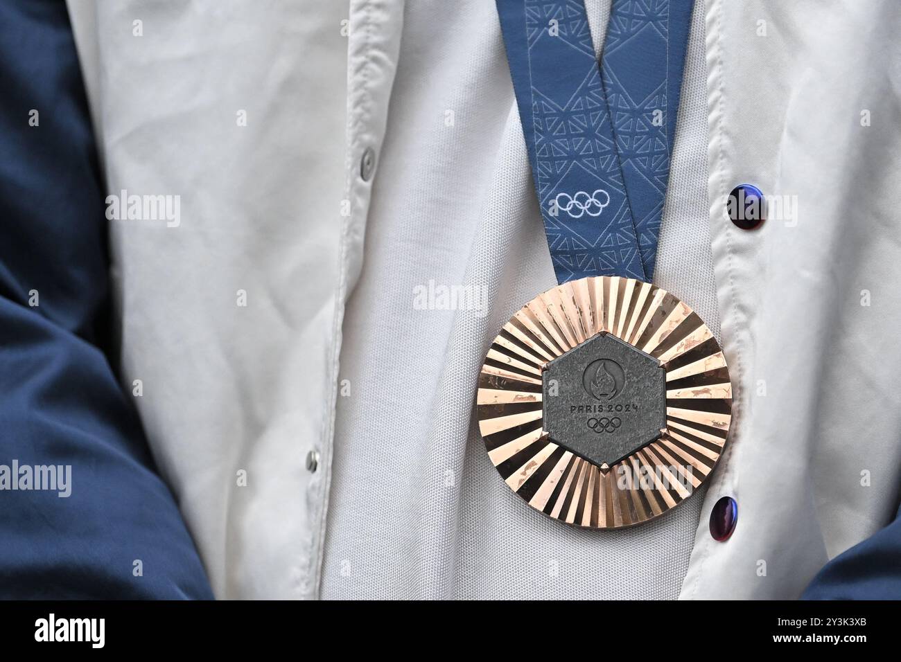 Paris, France. 14th Sep, 2024. Bronze medals at the Paris 2024 Olympic ...