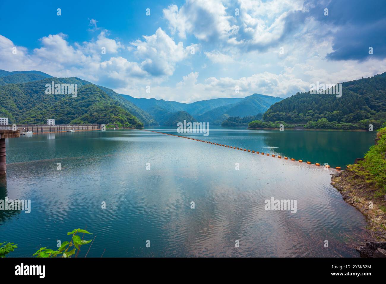 Japan lake Okutama in Summer Stock Photo - Alamy