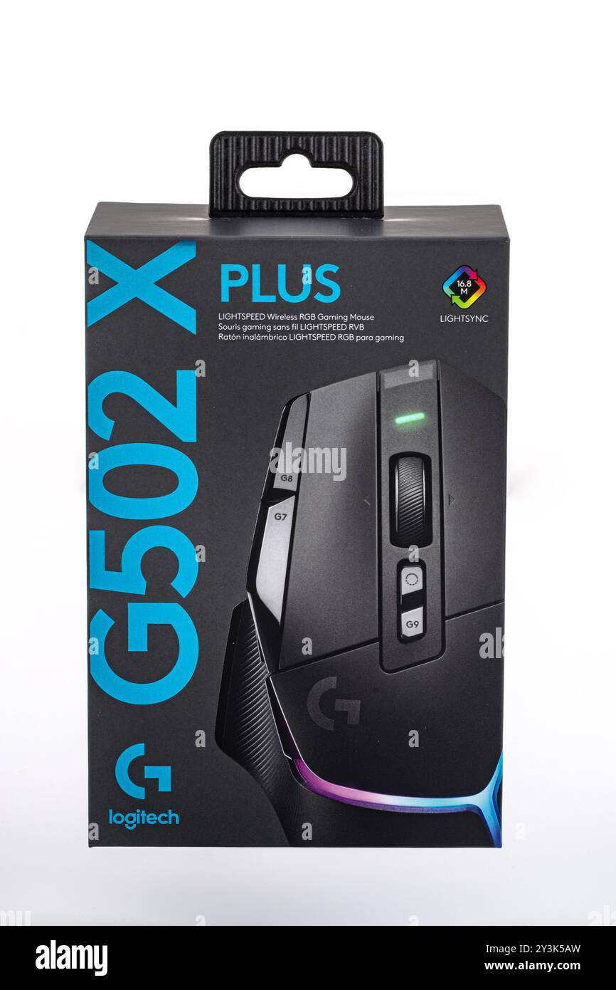 Istanbul, Turkey April 27, 2024; Logitech G G502 X Plus Mouse. Wireless ...