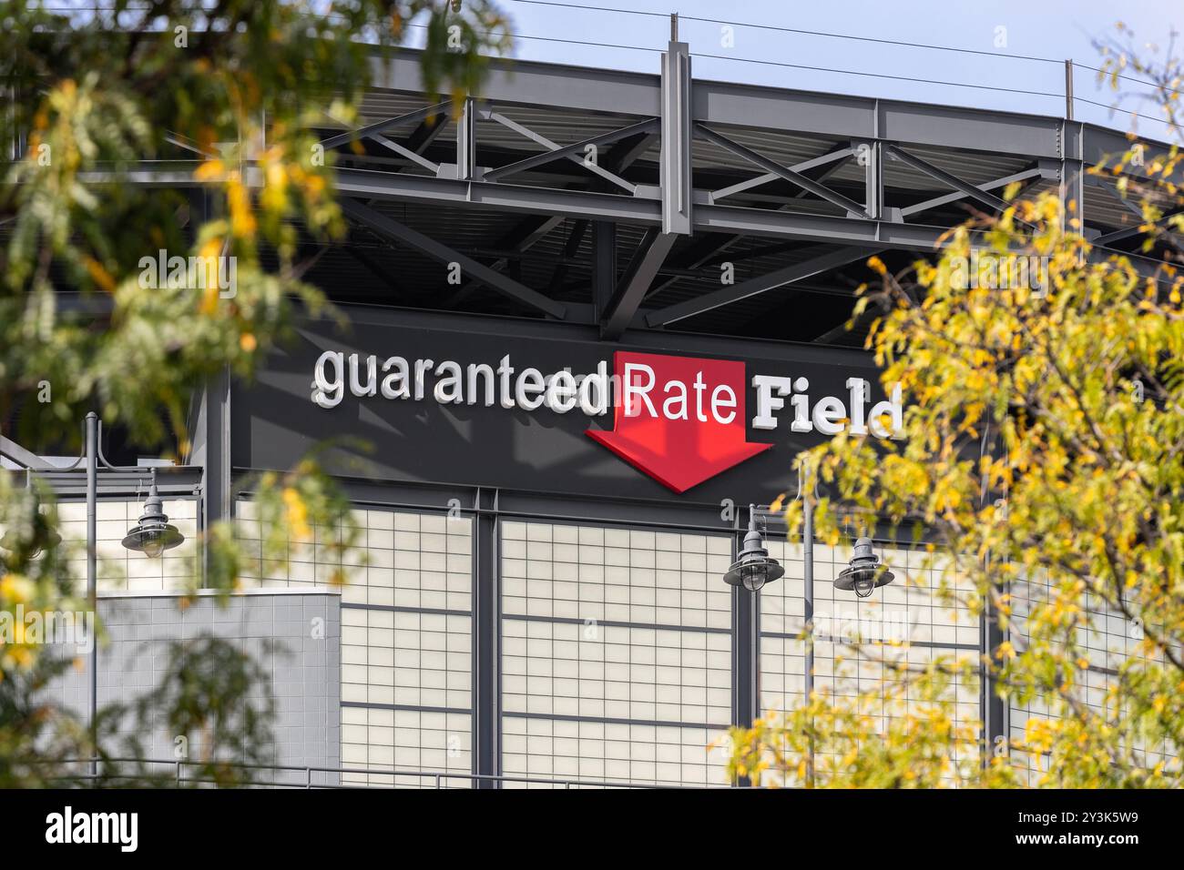 The exterior of MLB's Chicago White Sox's Guaranteed Rate Field Stock ...