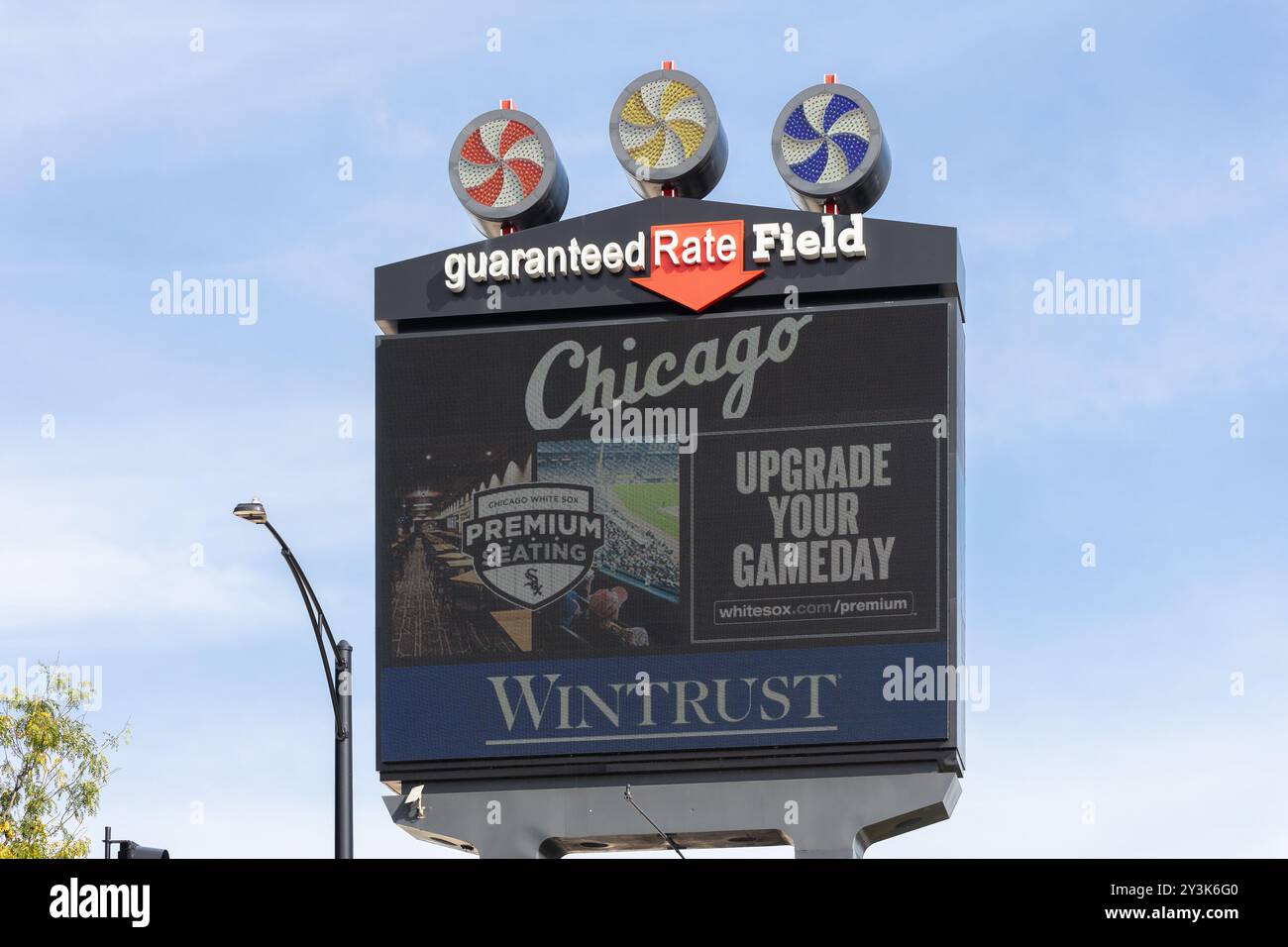 The exterior of MLB's Chicago White Sox's Guaranteed Rate Field Stock ...