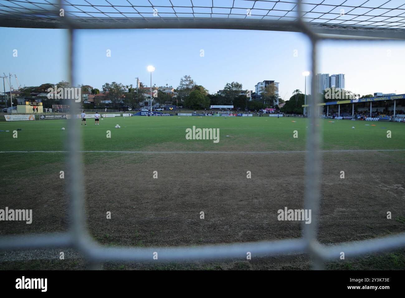 Melbourne stadium goal view hi-res stock photography and images - Alamy