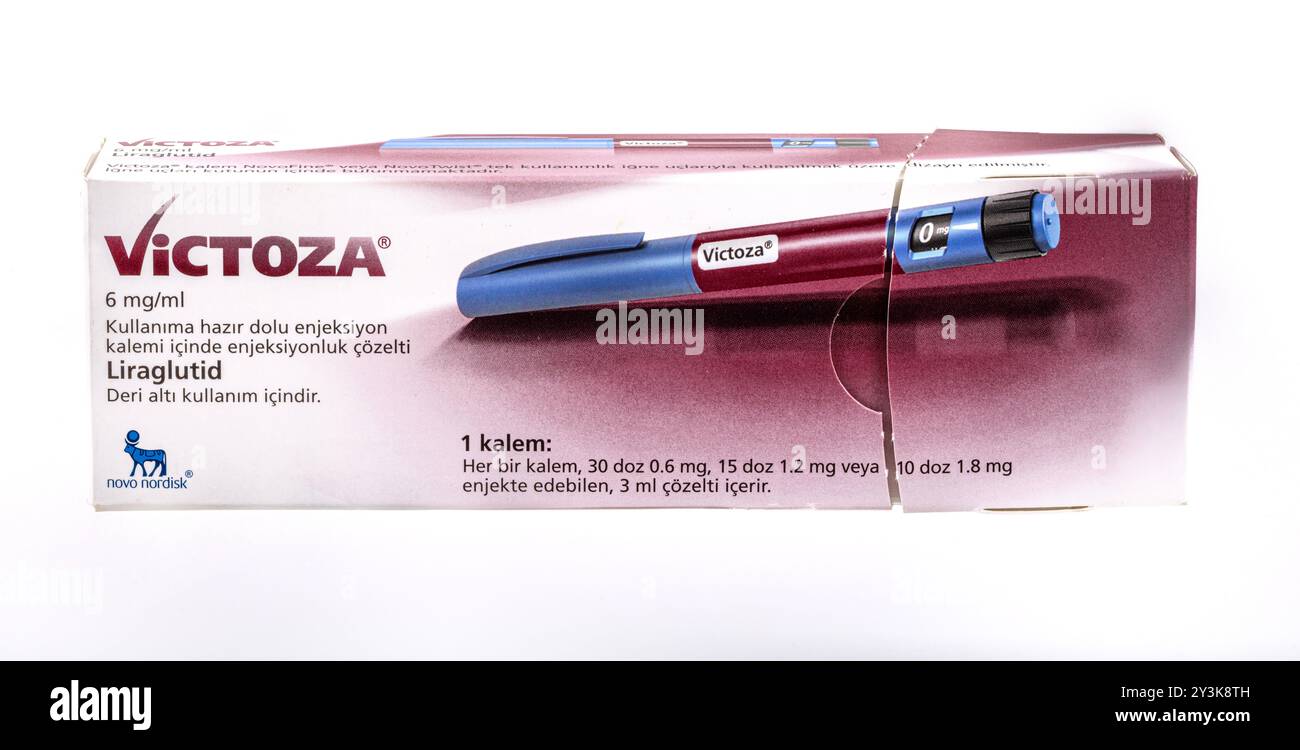Istanbul, Turkey April 27, 2024; VICTOZA medication with Liraglutide ...