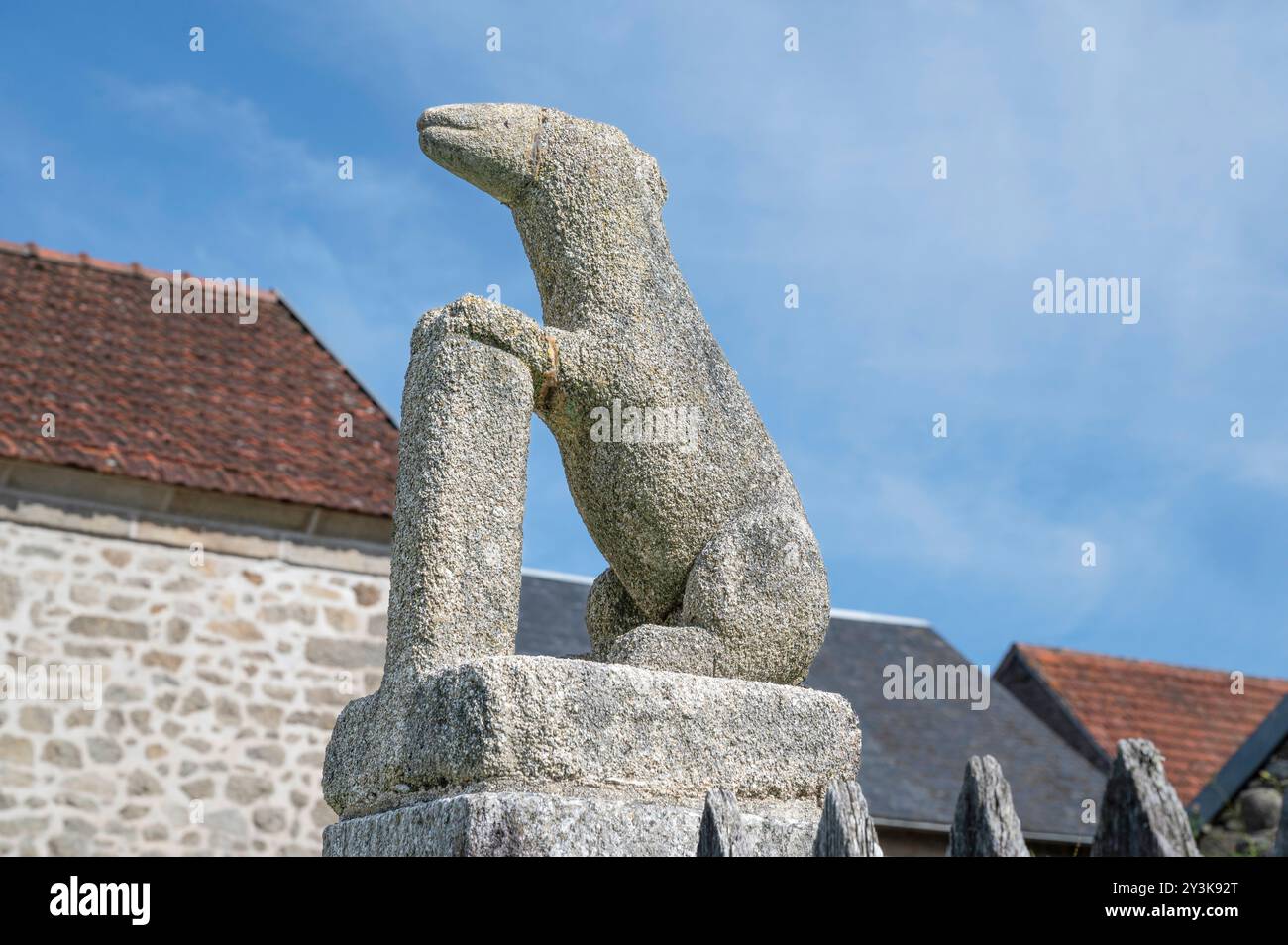 The postman François Michaud has adorned his small Limousin village ...