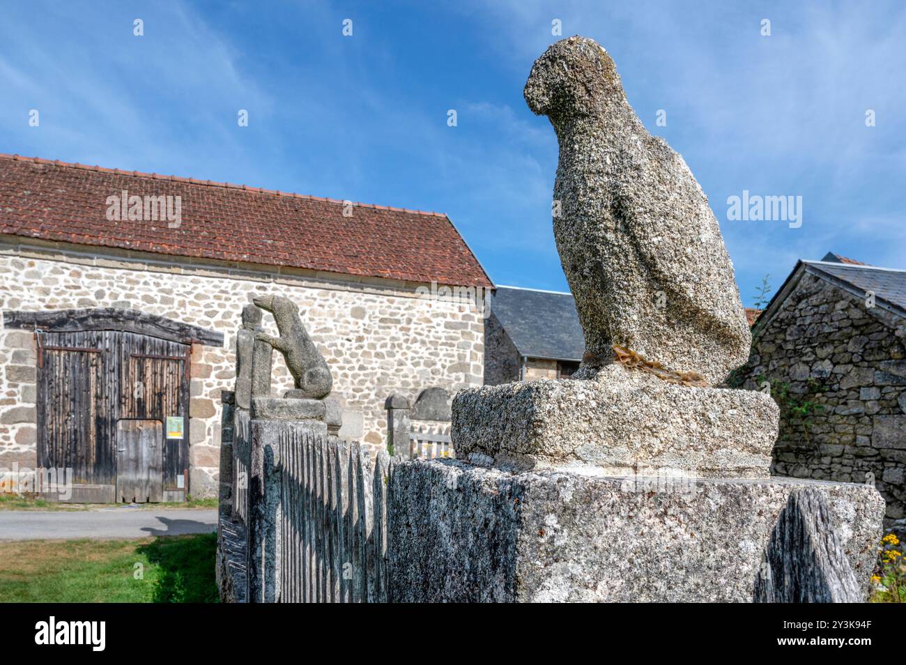 The postman François Michaud has adorned his small Limousin village ...