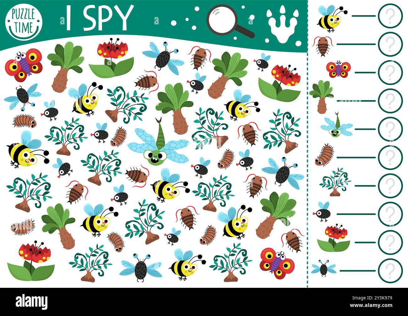 Dinosaur I spy game for kids. Searching and counting activity with ...