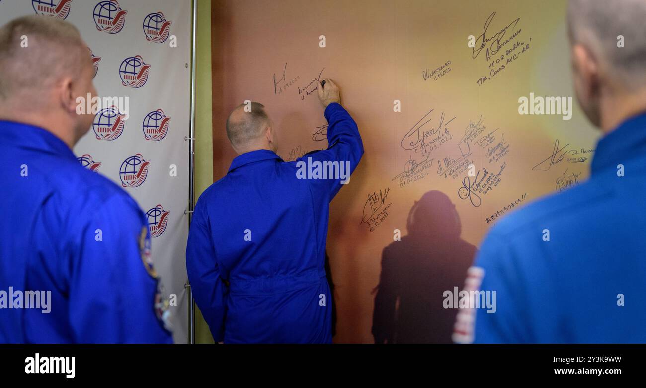 Baikonur, Kazakhstan. 11 September, 2024. Roscosmos cosmonaut Ivan ...
