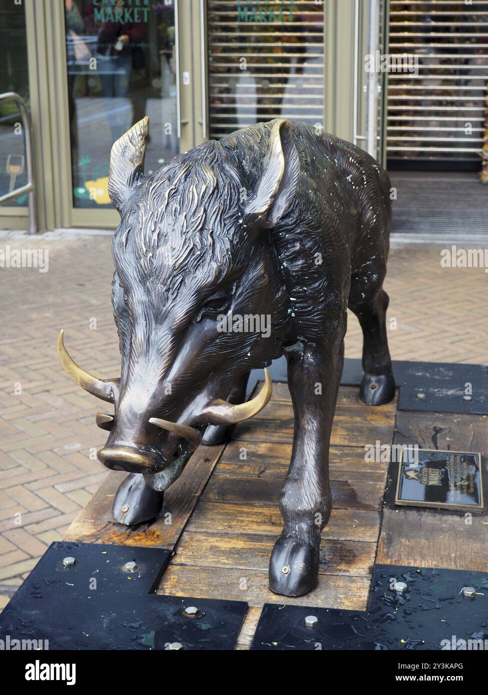 Chester. Cheshire, United Kingdom, 20 March 2024 : Bronze statue of a ...