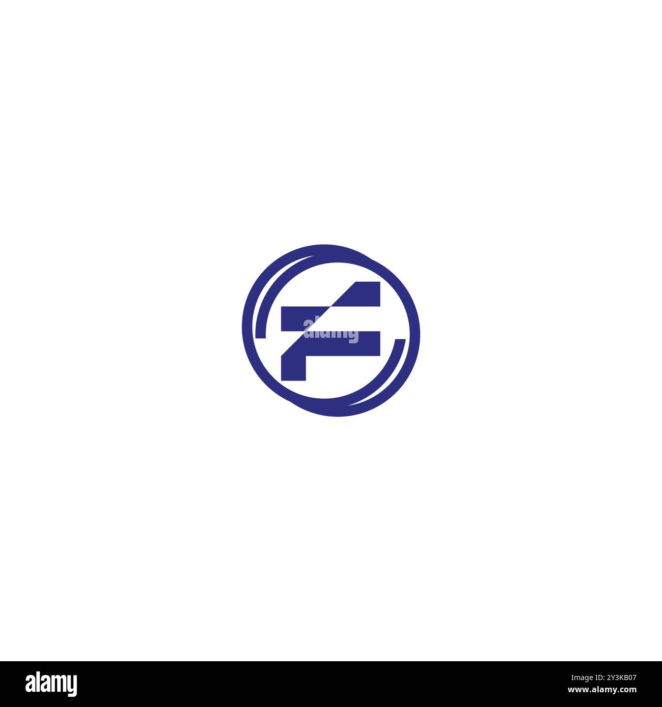 Simple initial letter F logo concept design template. Vector ...