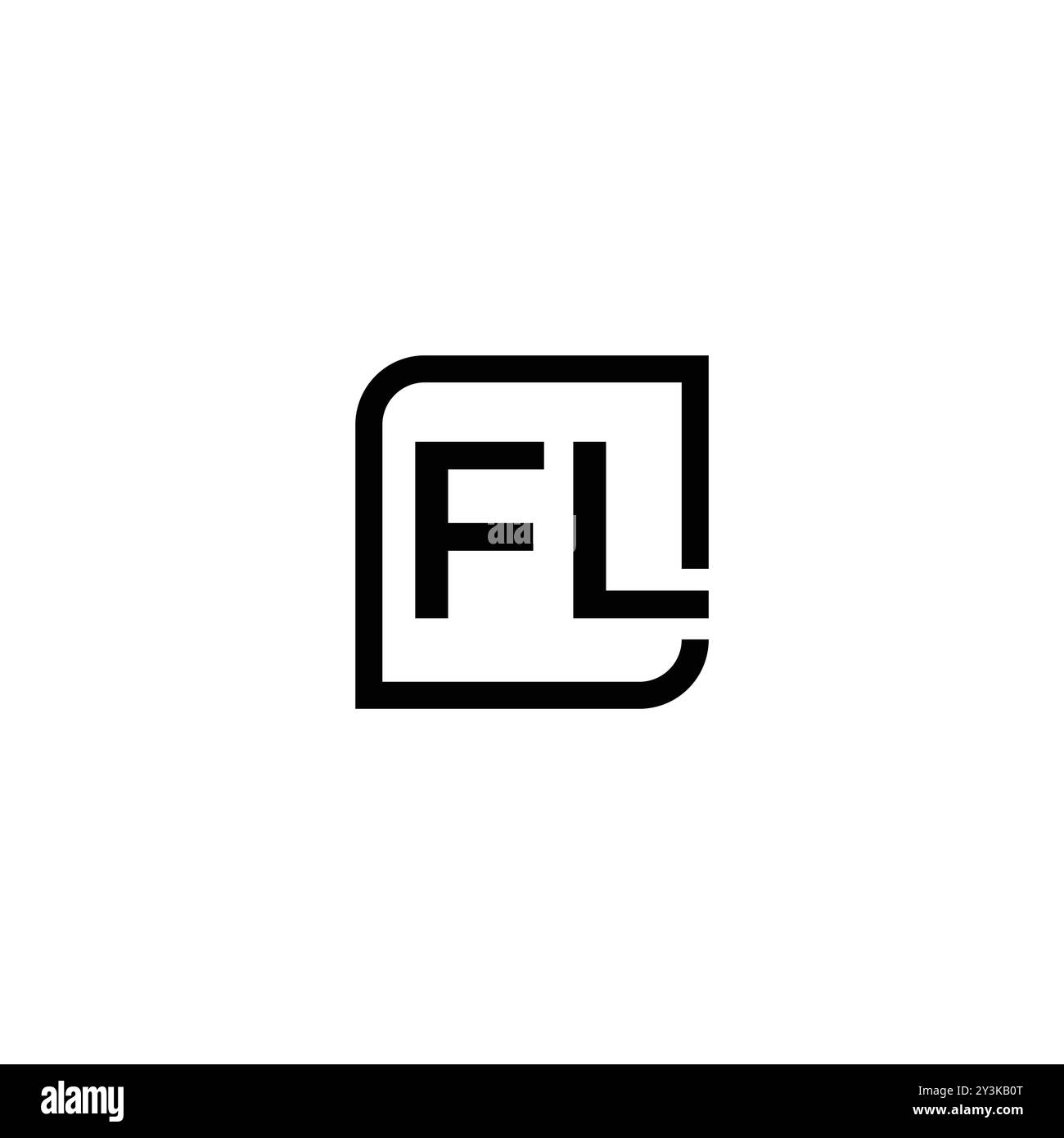 Simple initial letter FL logo concept design template. Vector illustration Stock Vector Image ...