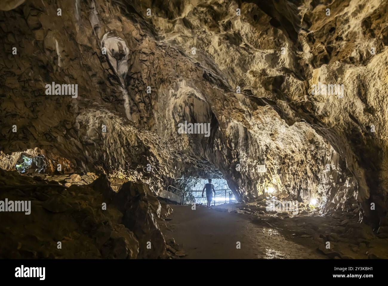 The Hohle Stein cave in the Swabian Alb. Ice age cave in the Achtal ...
