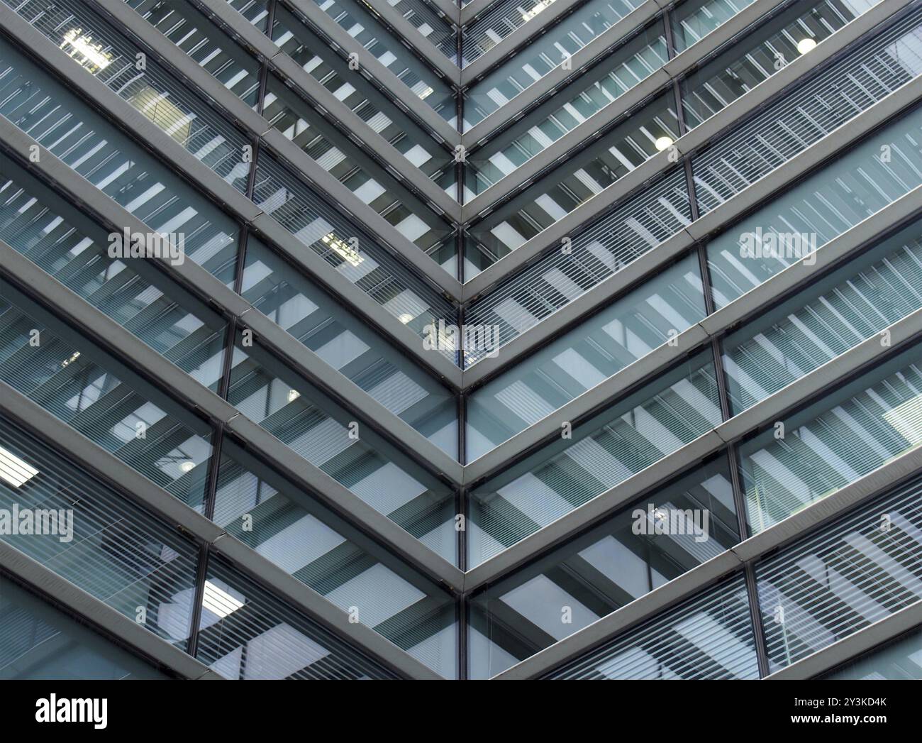 A full frame modern office architecture abstract with geometric angular ...