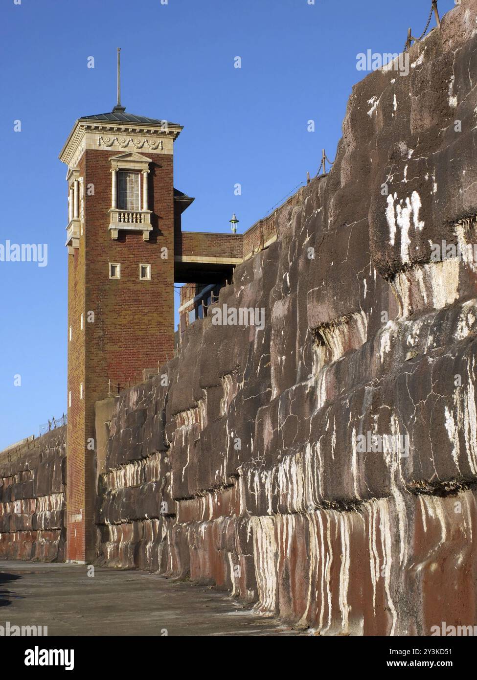 The tower of the historic cabin Lift at Blackpool North Shore Boating ...