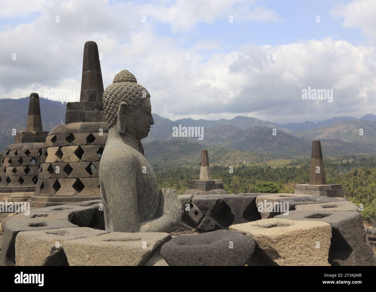 Borobudur, or Barabudur, is a 9th-century Mahayana Buddhist monument in ...