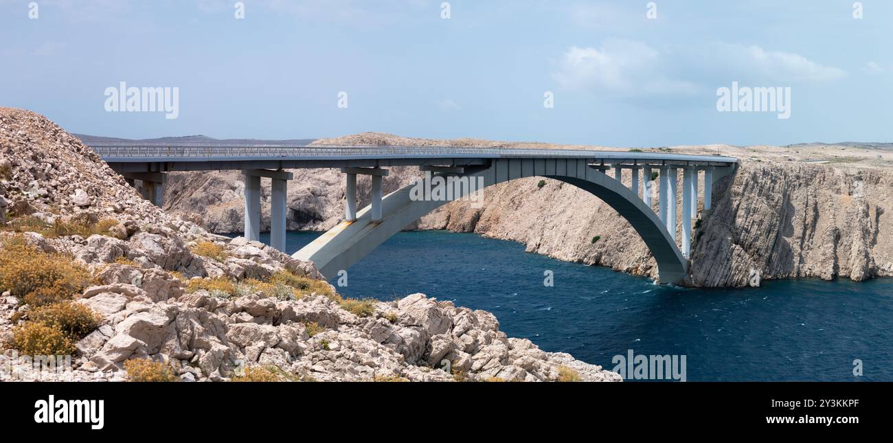 Paski bridge pag island hi-res stock photography and images - Alamy