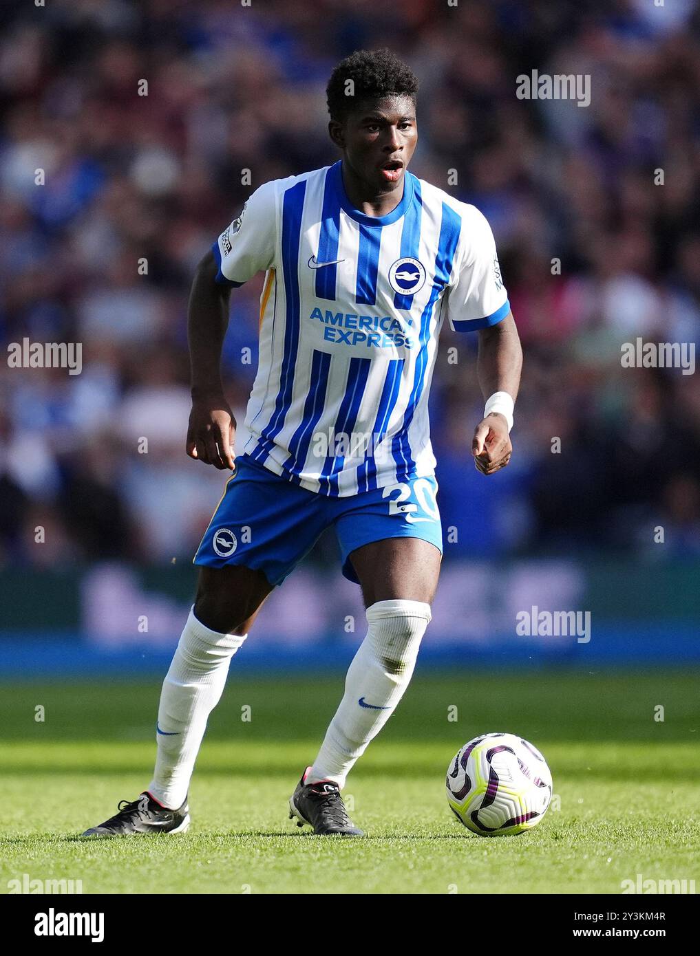 Brighton and Hove Albion's Carlos Baleba during the Premier League ...