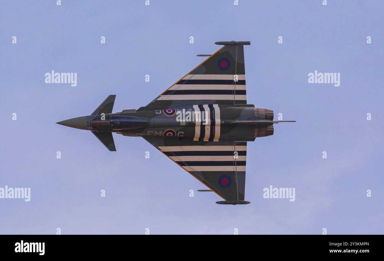 Duxford, Cambridgeshire, UK. 14th Sep 2024. An RAF Eurofighter Typhoon ...