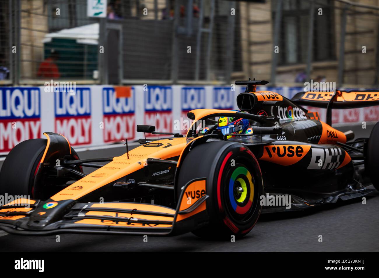 Baku City Circuit, Baku, Azerbaijan. 14.September.2024; Oscar Piastri ...