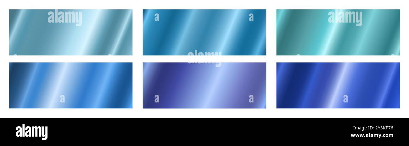 Blue metallic gradient with a frame on a white background. A pattern ...